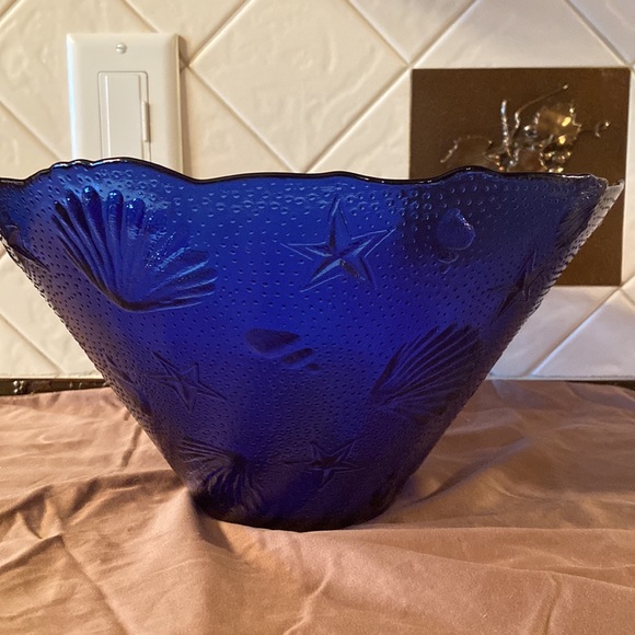San Miguel | Dining | Rare Large San Miguel Cobalt Blue Bowl With ...